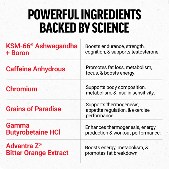 Test X180 Thermo - Force Factor