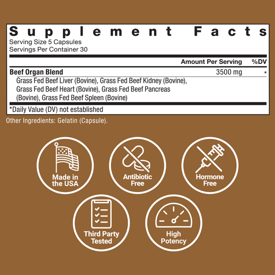 Primal Origins Beef Organs - Force Factor