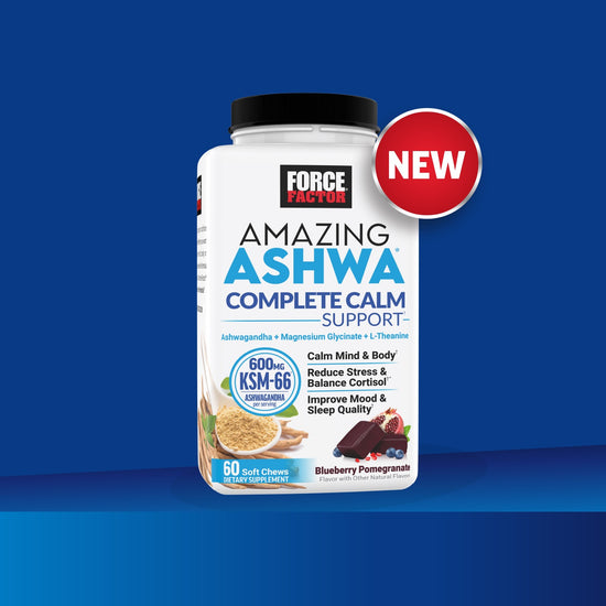 Force Factor Amazing Ashwa Complete Calm Support with KSM-66 Ashwagand ...