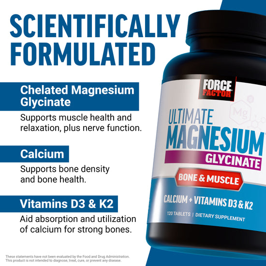 Ultimate Magnesium Bone & Muscle Tablets - Force Factor